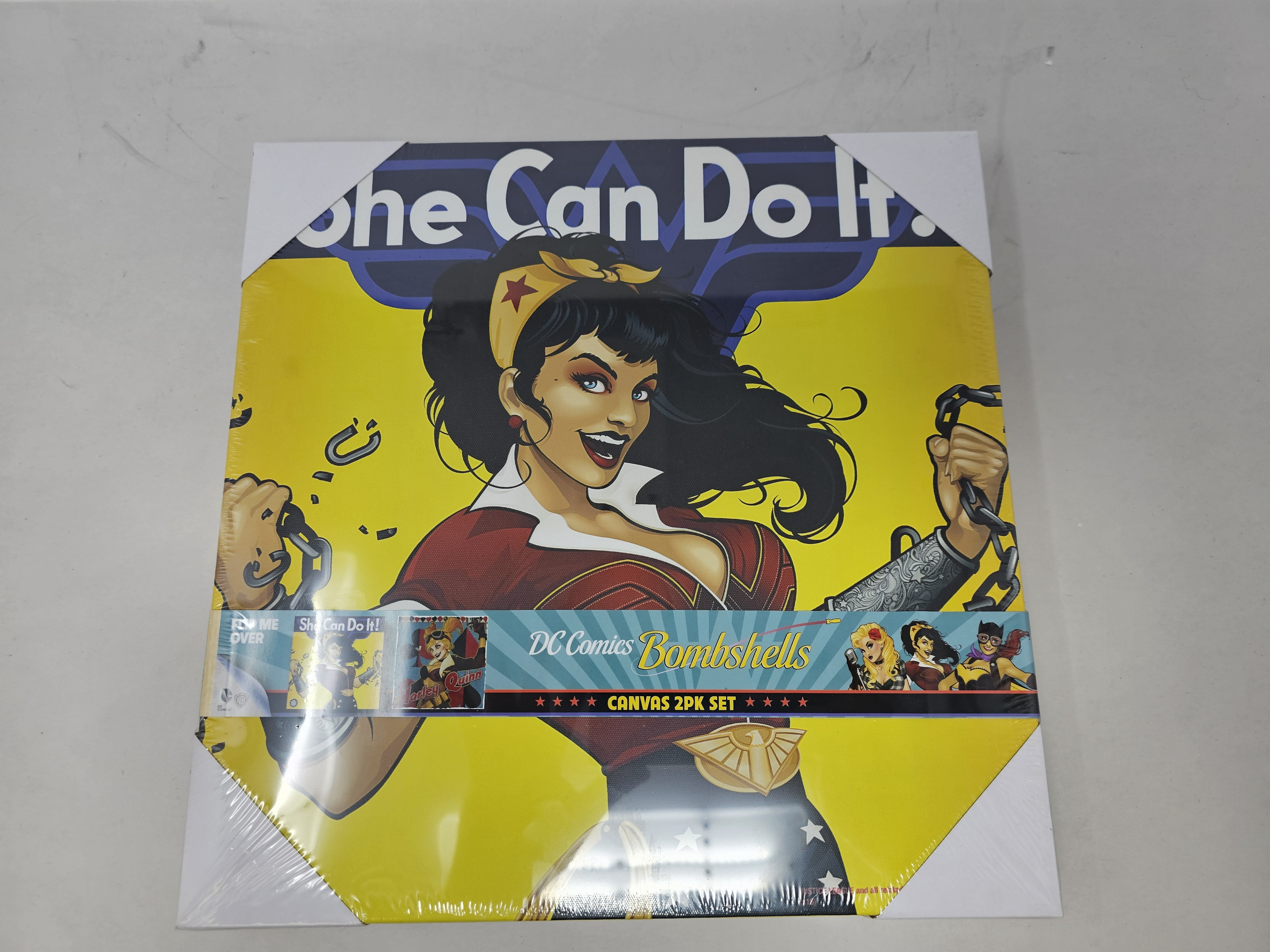 DC Harley Quinn Wonder Woman Bombshell Canvas Print 2 Pack - Walmart.com