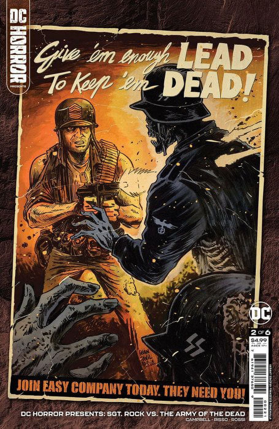 DC Horror Presents: Sgt. Rock Vs. The Army of the Dead #2A VF ; DC ...