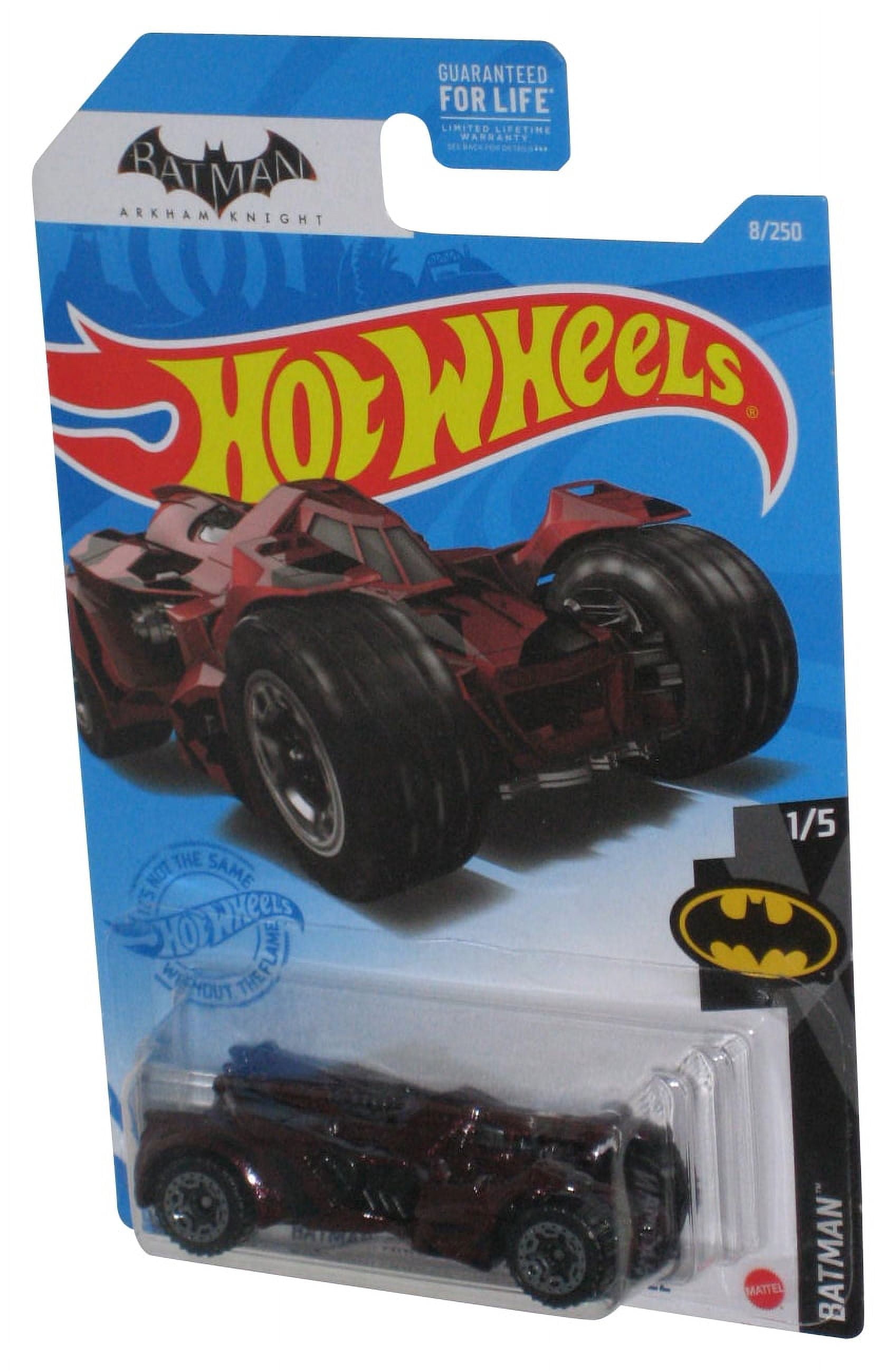 DC Hot Wheels Batman Arkham Knight (2020) Batmobile 1/5 Red Toy Car #8/ ...
