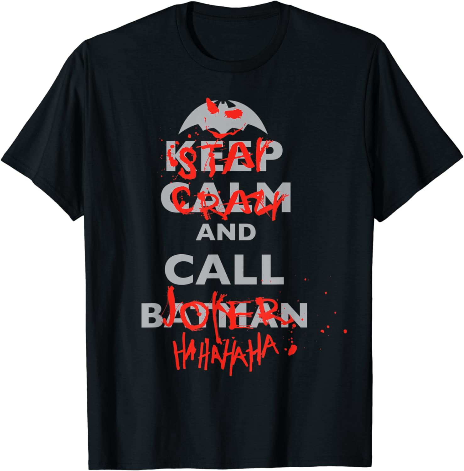 DC Joker Text Stay Crazy T-Shirt - Walmart.com