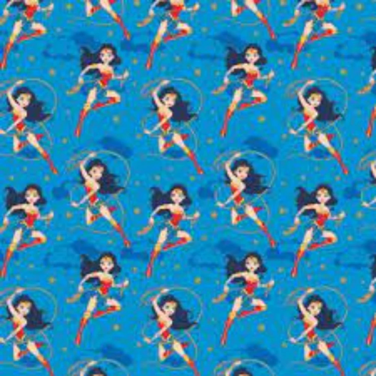 DC Justice League JR Wonder Woman Cotton Fabric - Walmart.com