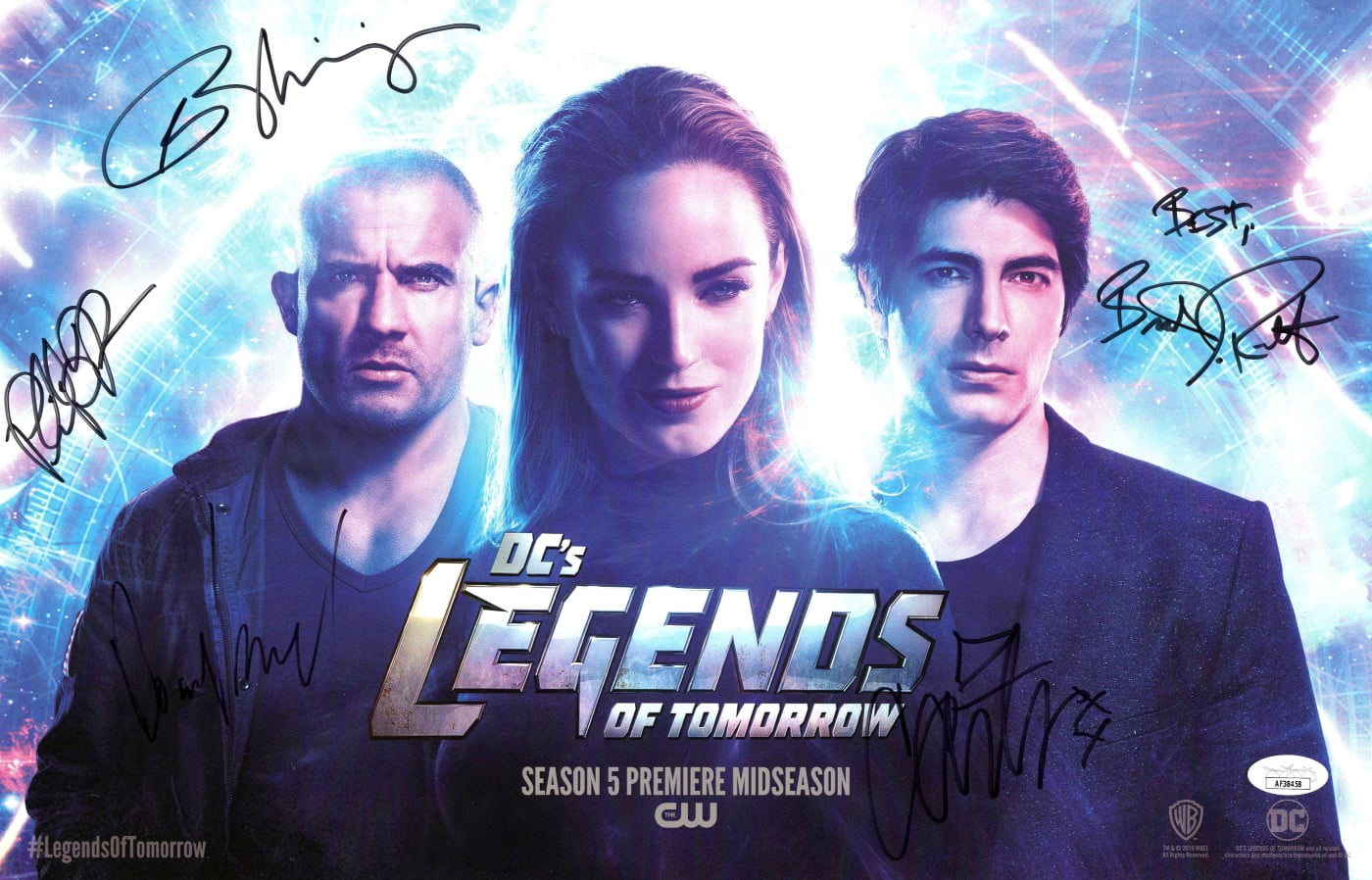 DC Legends of Tomorrow Signed Autographed 11X17 Poster Routh 5 Autos ...