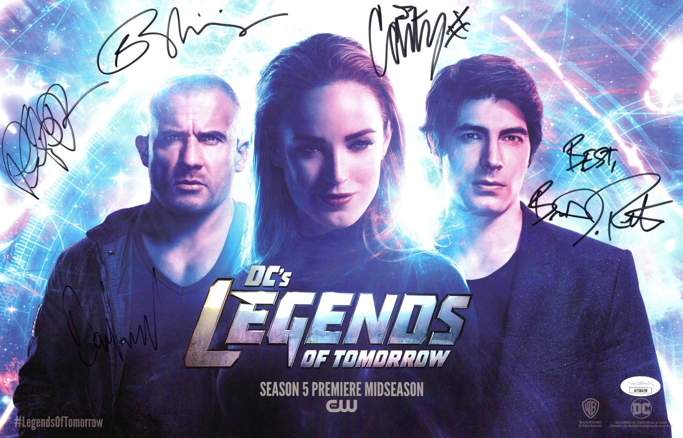 DC Legends of Tomorrow Signed Autographed 11X17 Poster Routh 5 Autos ...
