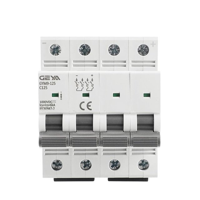 DC MCB 4P 1000V 80A 100A 125A Mini Circuit Breaker DC MCB for Solar PV ...