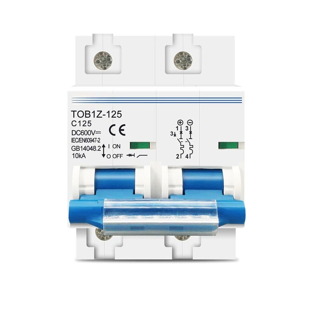 DC MCB Circuit Breaker For Solar PV 2P 125A 100A 80A 600V Circuit ...