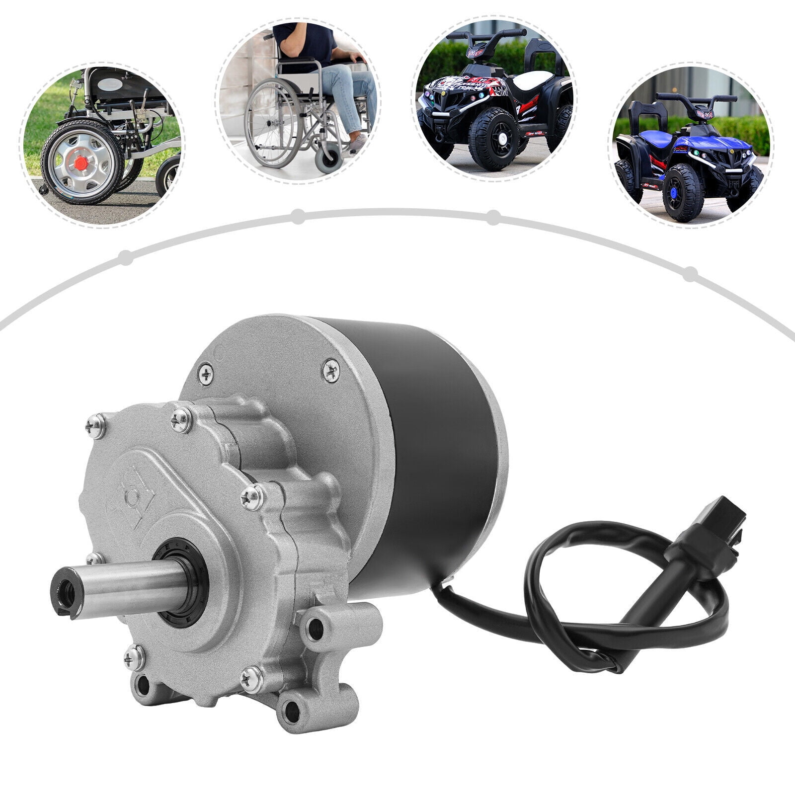 DC MY1016Z 250W 24V Gear Brushed Motor Low Speed Motor Beach Bike Motor ...