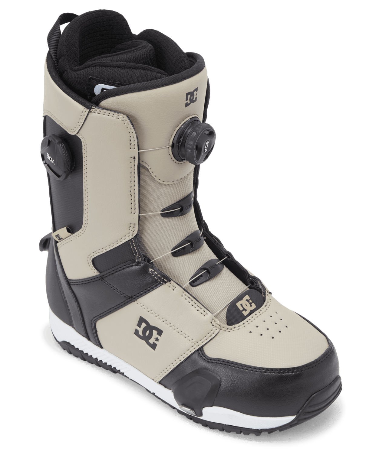 DC Men's Control Step On Snowboard Boots - Light Brown/White - 10 ...