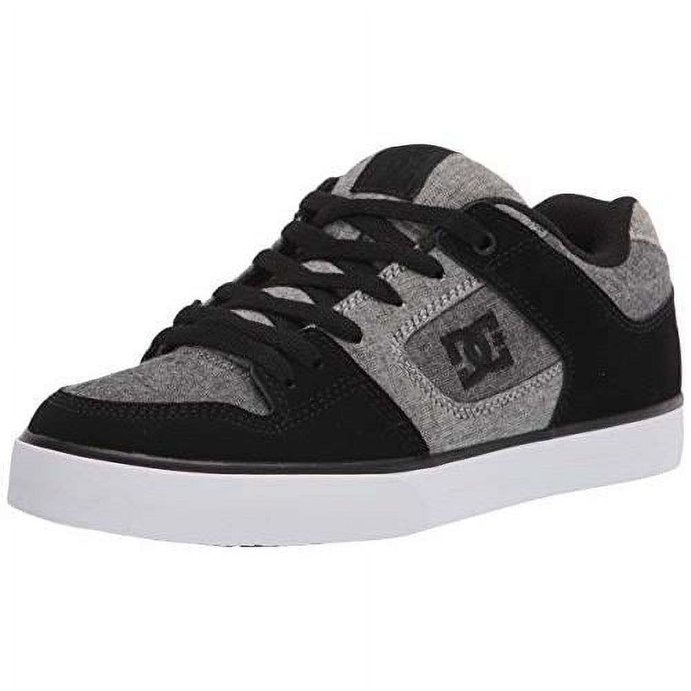 DC Shoes Men's Pure Shoes Black/Heather Grey - 300660-BHE - Walmart.com