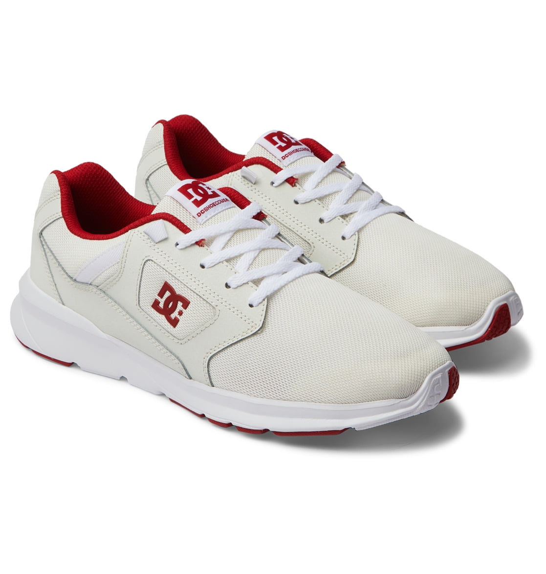 DC Men's Skyline Lightweight Shoes - White/Red - 12 - Walmart.com