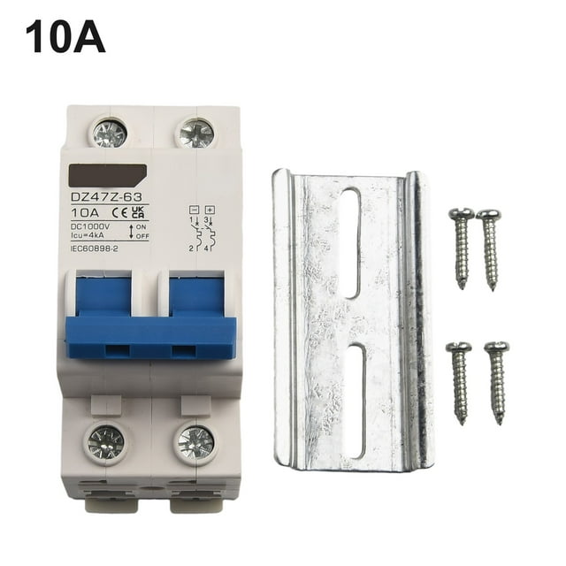 DC Miniature Circuit Breaker 2 Pole 1000V 32 Amp Isolator DC Disconnect Switch - Walmart.com
