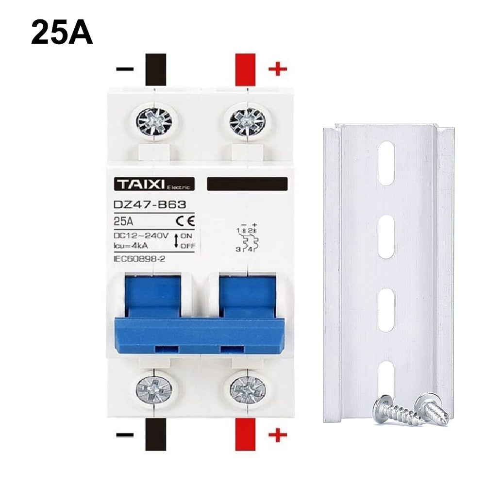 DC Miniature Circuit Breaker 2 Pole 240V 32 Amp Isolator DC Disconnect ...