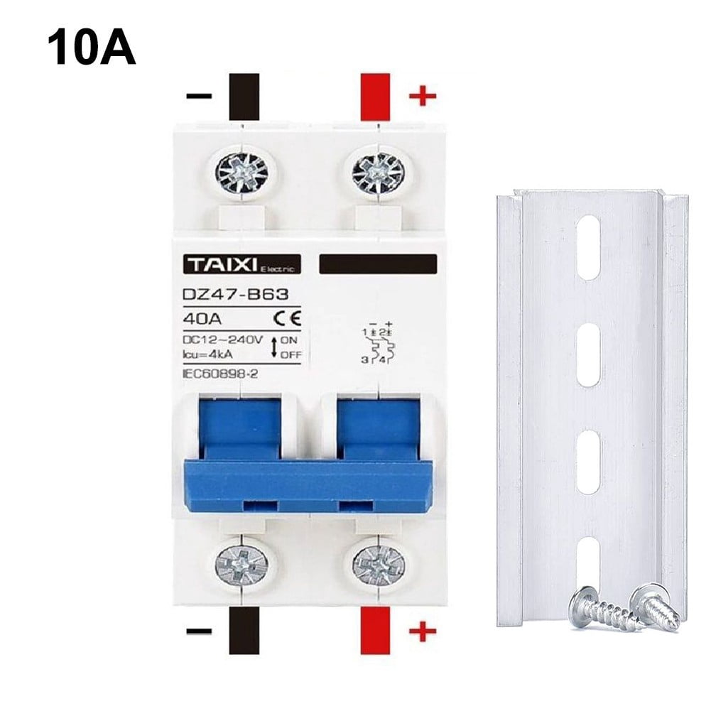 DC Miniature Circuit Breaker 2 Pole 240V 32 Amp Isolator DC Disconnect ...