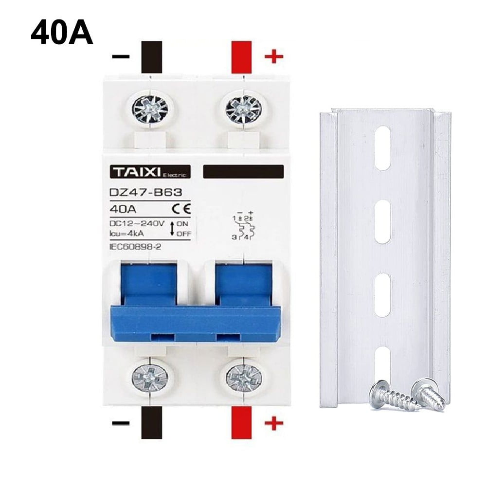 DC Miniature Circuit Breaker 2 Pole 240V 32 Amp Isolator DC Disconnect ...