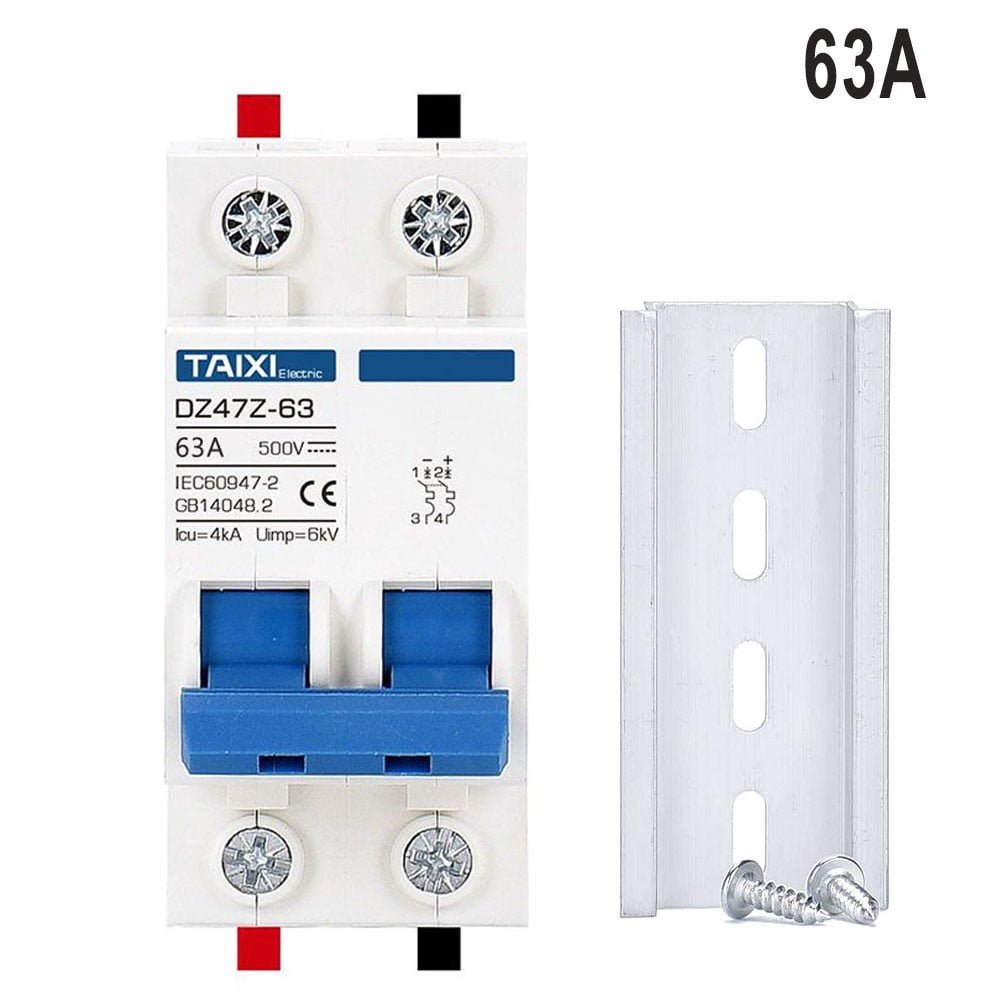 DC Miniature Circuit Breaker 2 Pole 500V 32 Amp Isolator DC Disconnect Switch - Walmart.com