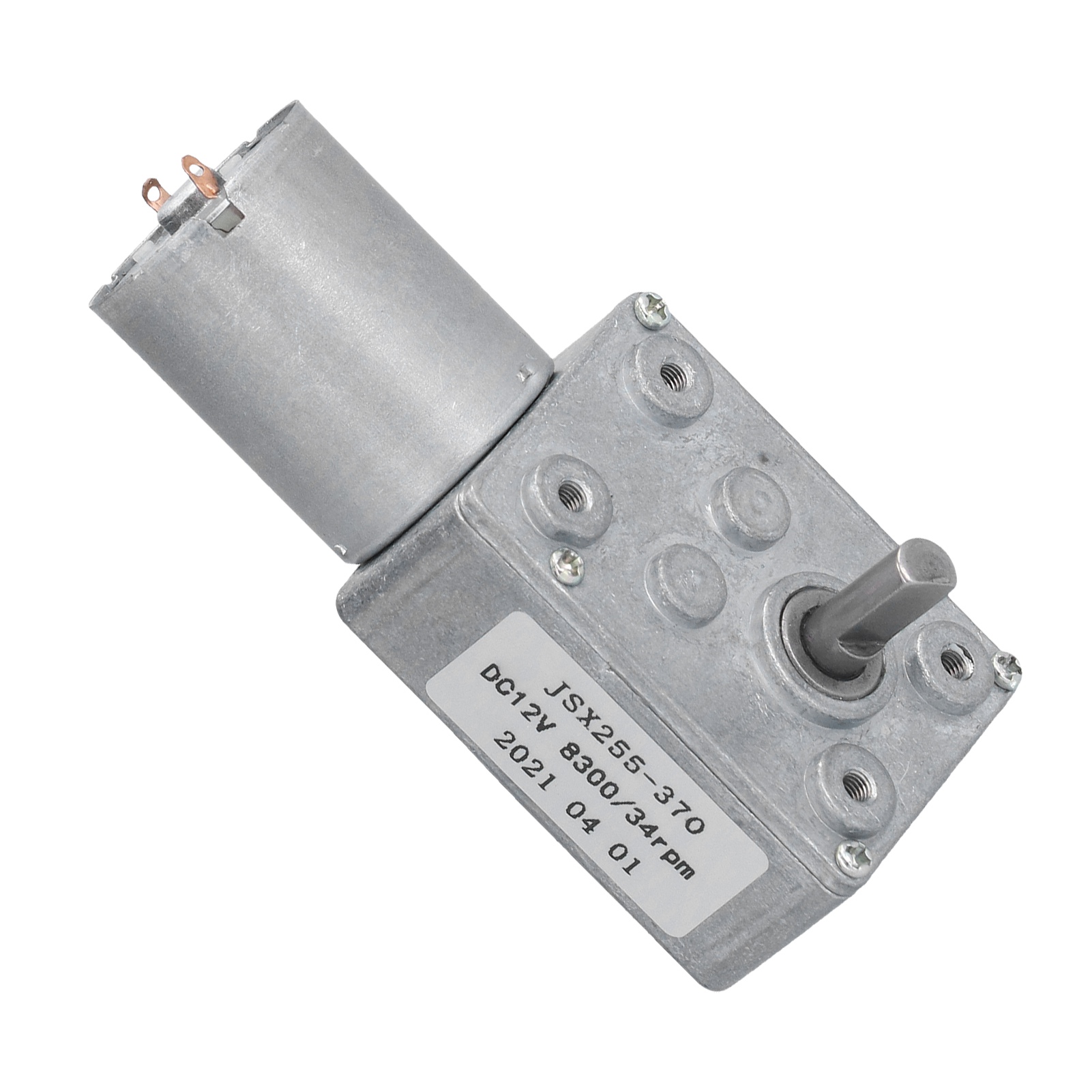 DC Motor 300mA Rated Current Worm Reducer Shaft Self?Locking Machinery ...