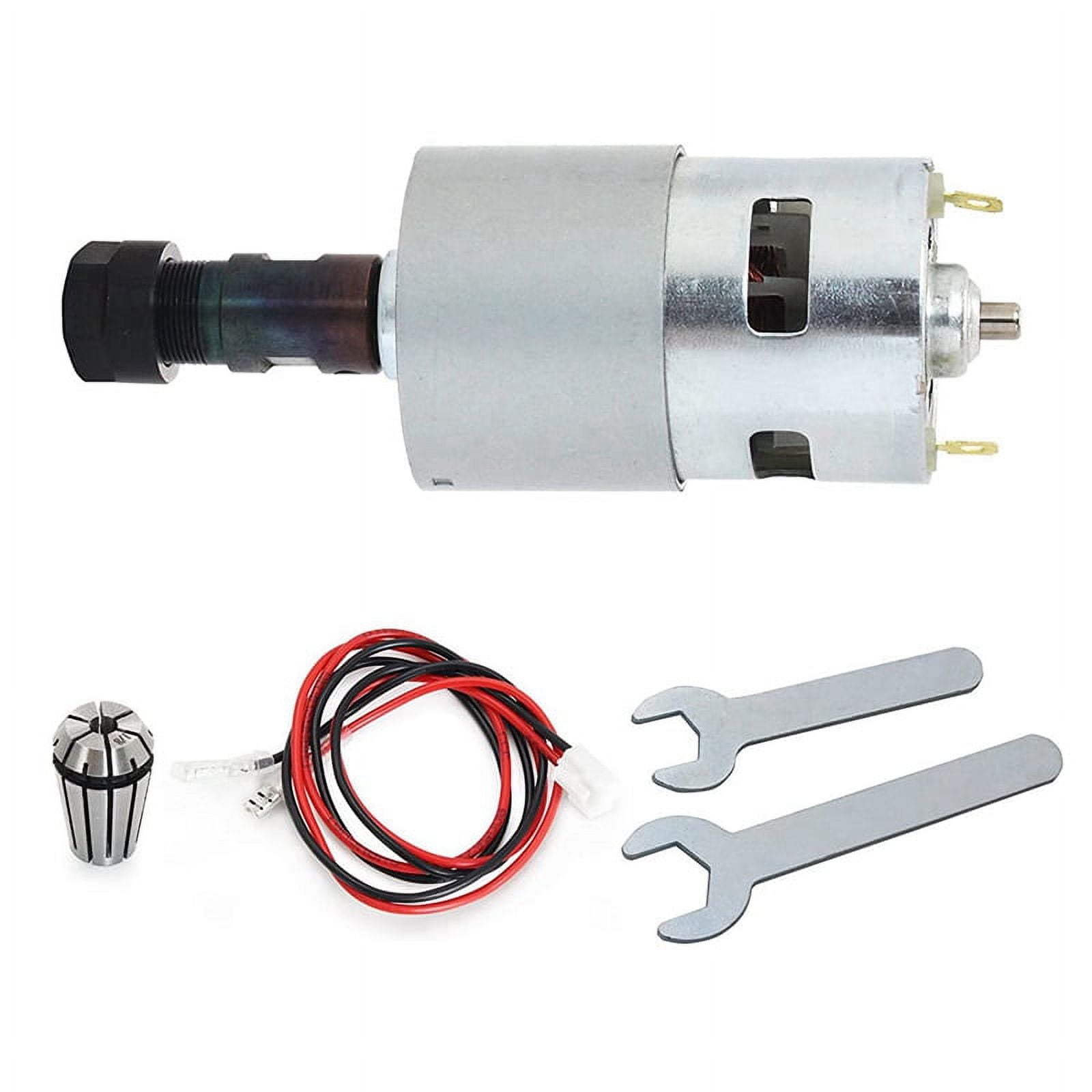 DC Motor CNC 775 Spindle 100W 12-24VDC 20000RMP + ER11 Collet for DIY ...