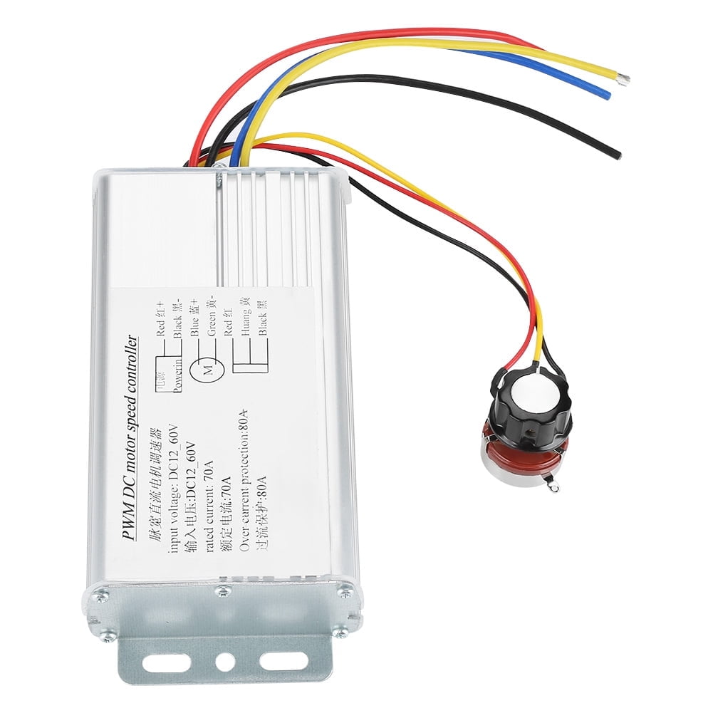 DC Motor Controller,Adjustable Drive Control Regulator DC 12V-60V 70A PWM Suitable for DC Motors ...