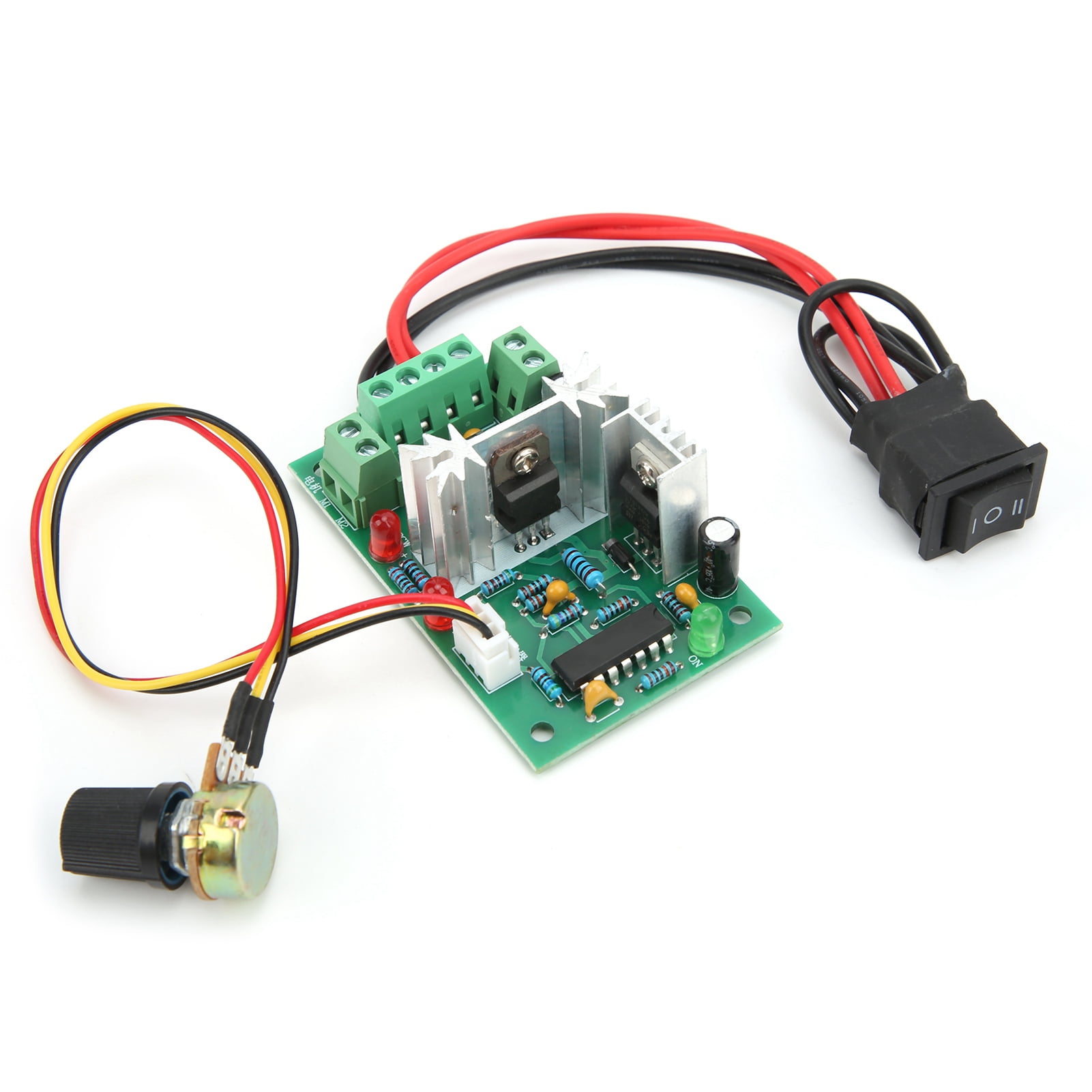 DC Motor Speed Control Module PWM Adjustable Switch CW CCW Controller ...