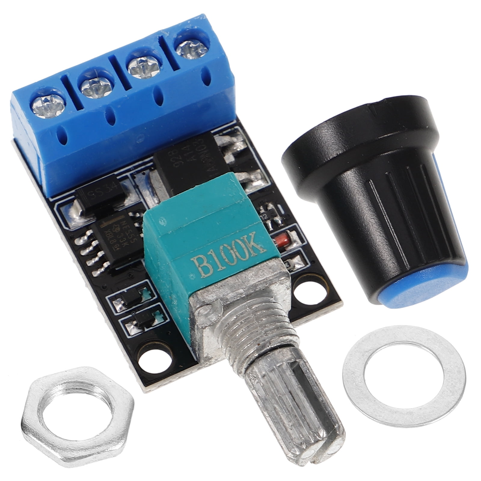 DC Motor Speed Controller 5V-16V Adjustable Low Voltage Regulator ...