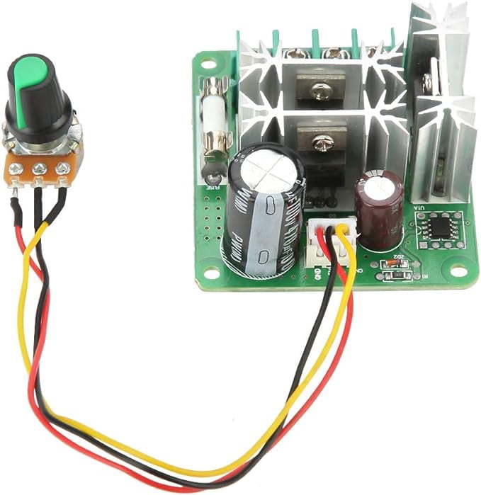 DC Motor Speed Controller, DC 6V 90V 15A, Stepless DC Brush Motor Speed ...