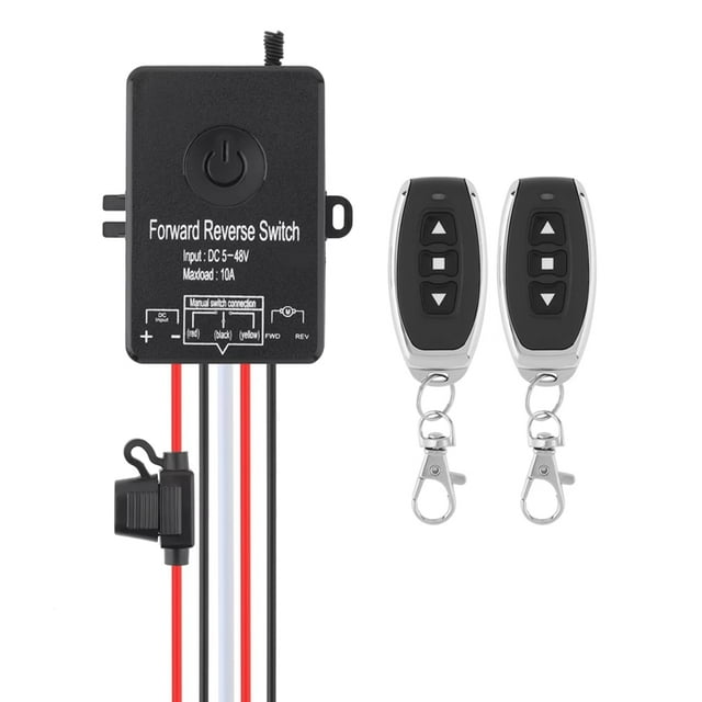 DC Motor Wireless Forward Reverse Remote Control Switch DC 5V - 48V 10A ...