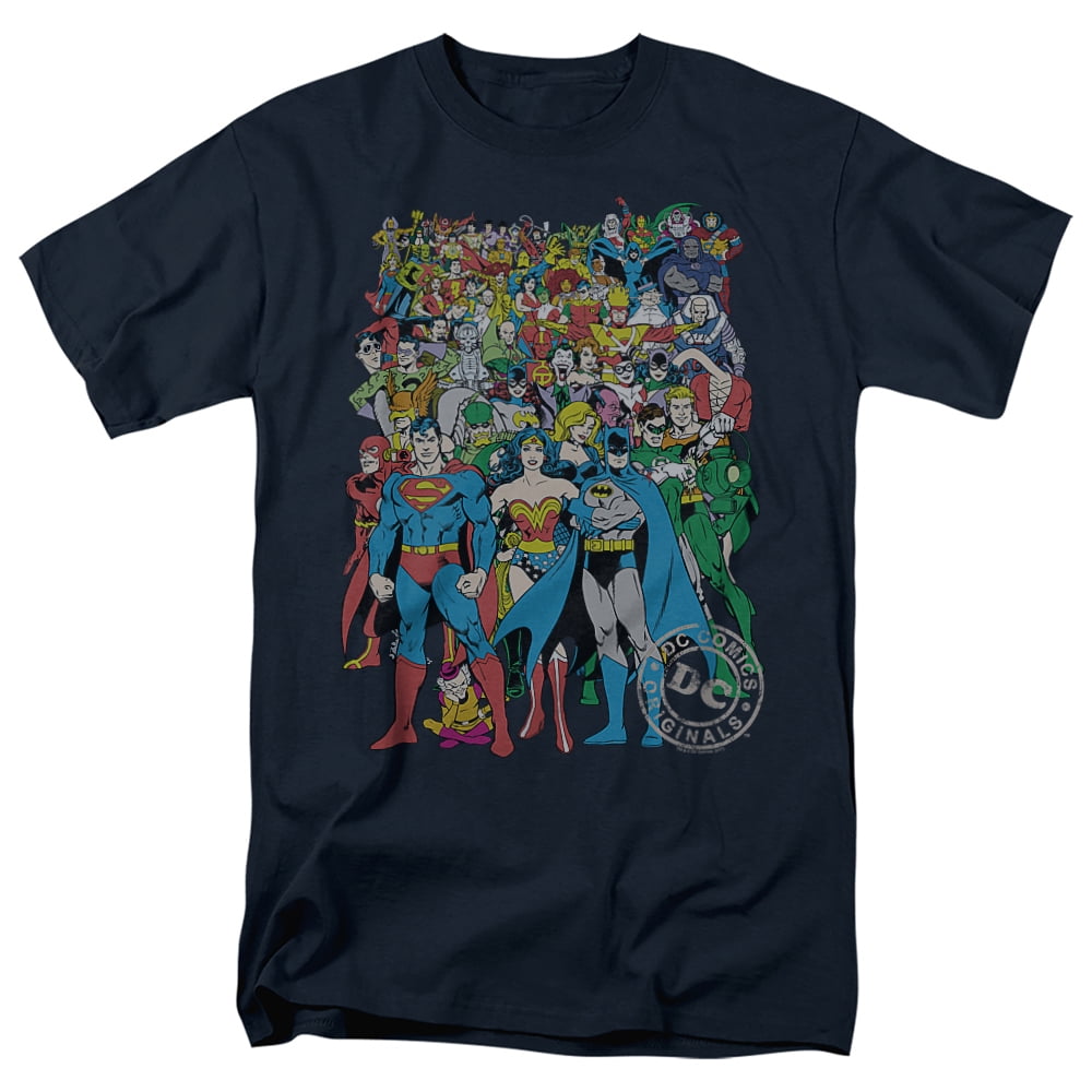 DC Original Universe Unisex Adult T Shirt, Navy, Small - Walmart.com