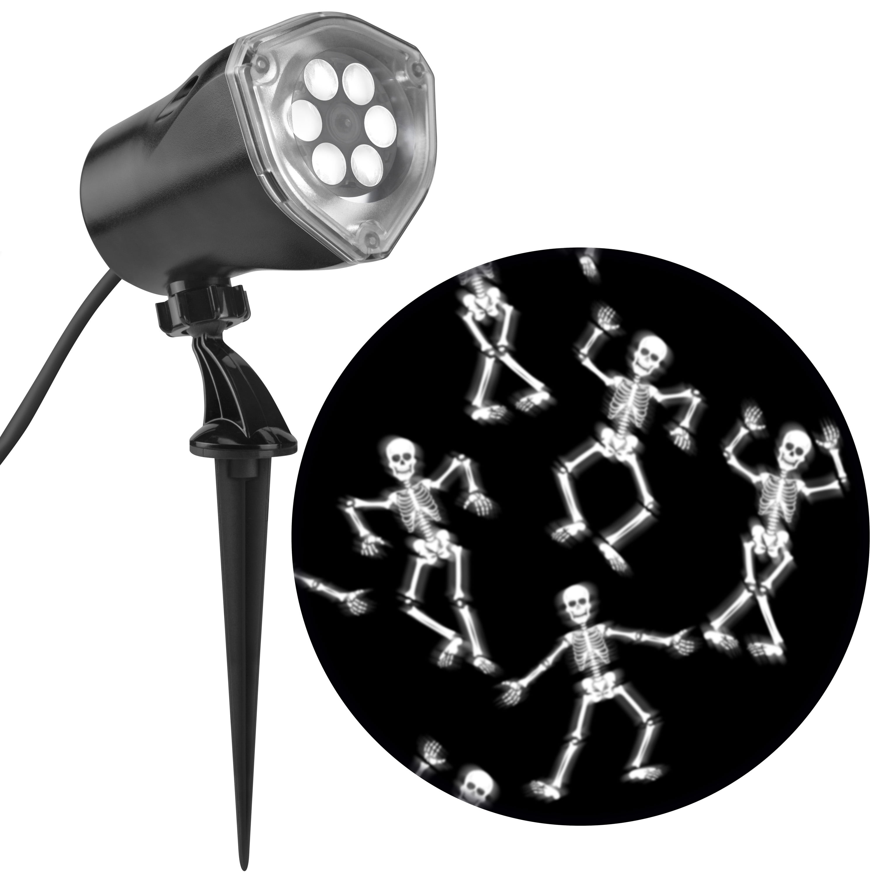 Halloween Projection Light Whirl a Motion Skeletons by Gemmy 3.72 in x ...