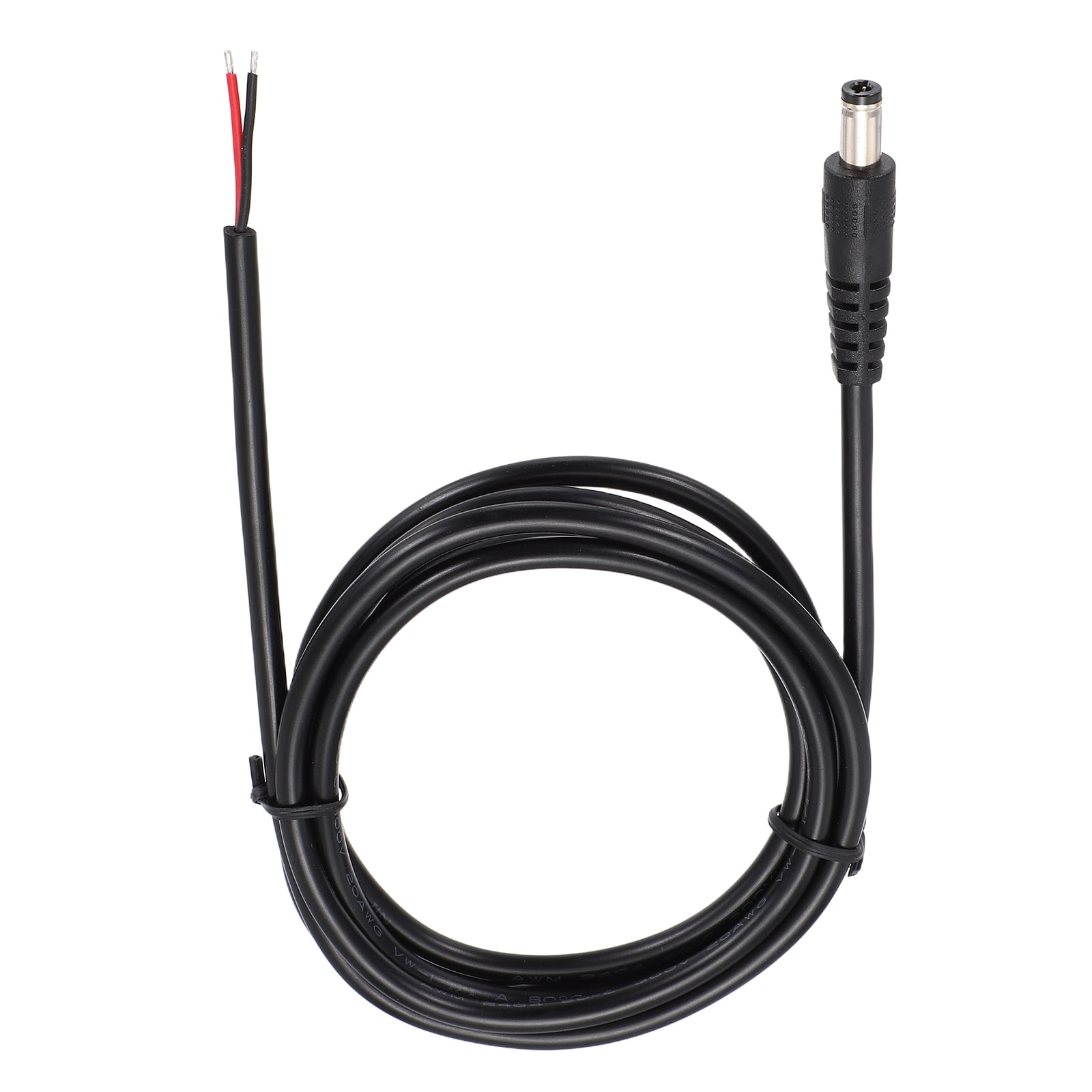 DC Power Pigtails Cable, 5.5mm x 2.5mm Male Barrel Plug Connector to ...