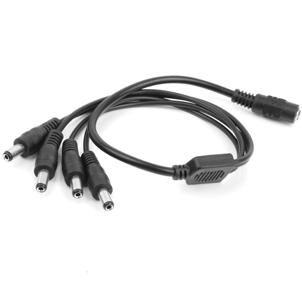 DC Power Splitter Cable 5.5x2.1mm Female 1 To 4 Male Plug Adapter For ...