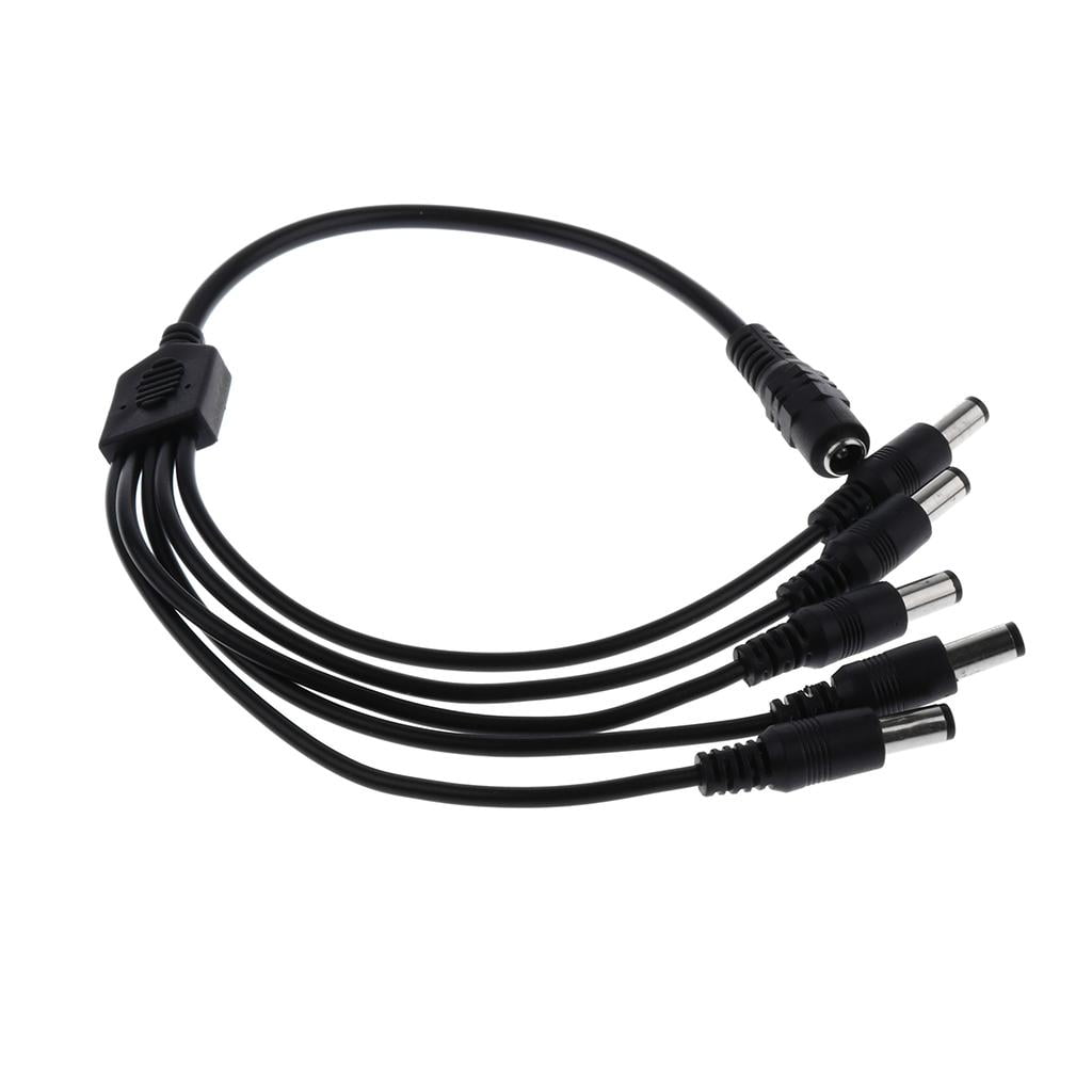 DC Power Splitter Cable Adapter 1 Female to 5 Male Camera DVR - Walmart.com
