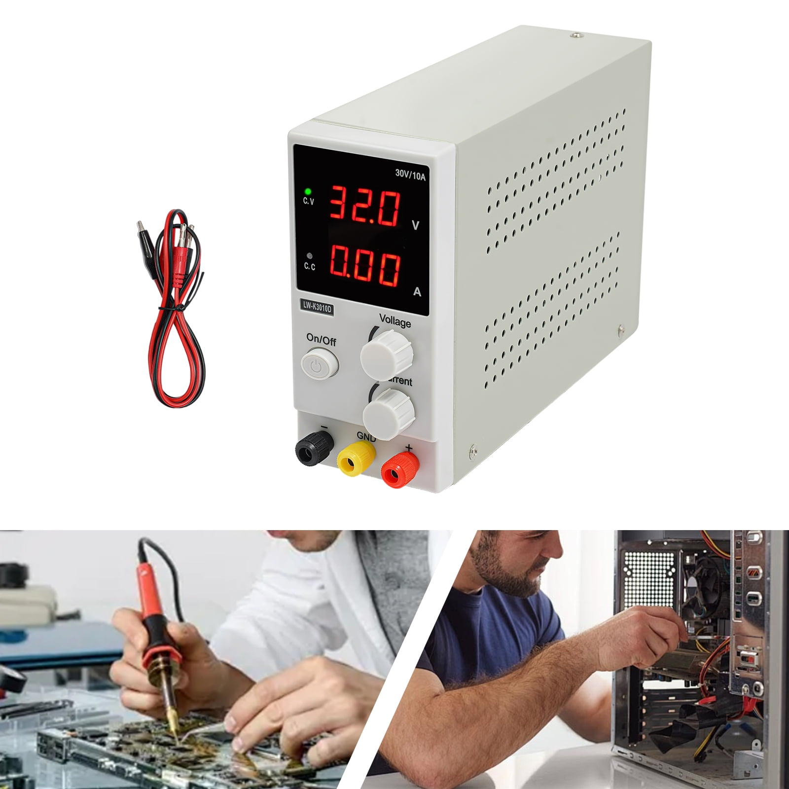 DC Power Supply Precision Variable Digital Adjustable Lab Grade 110V 0 ...