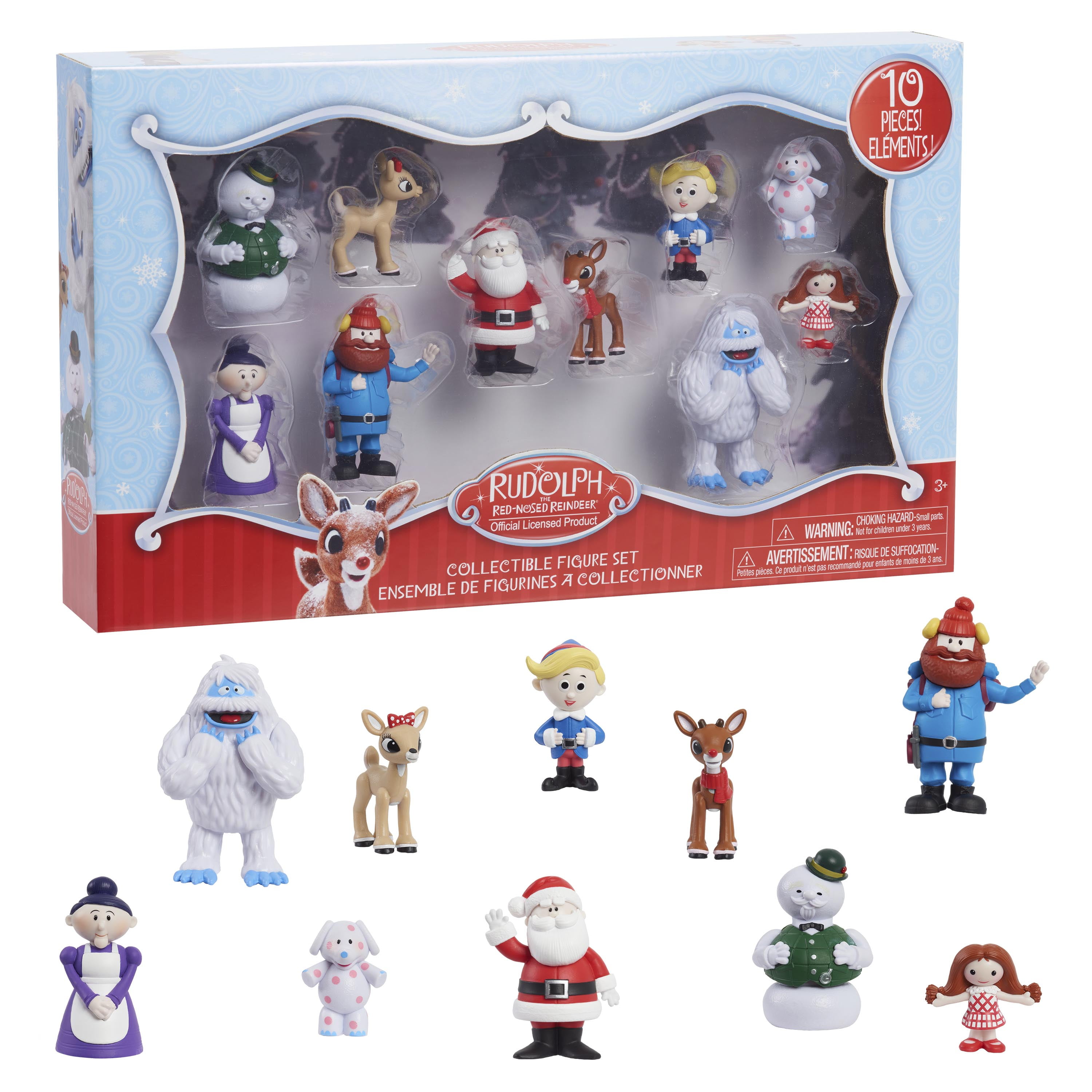 Rudolph the Red-Nosed Reindeer® 10-Piece Figure Set, For Ages 3 Years ...