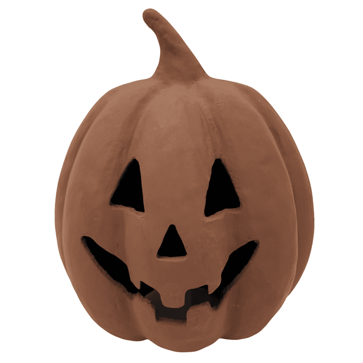 Halloween Brown Pumpkin Paper Mache 8 in, Table Decoration Way to ...