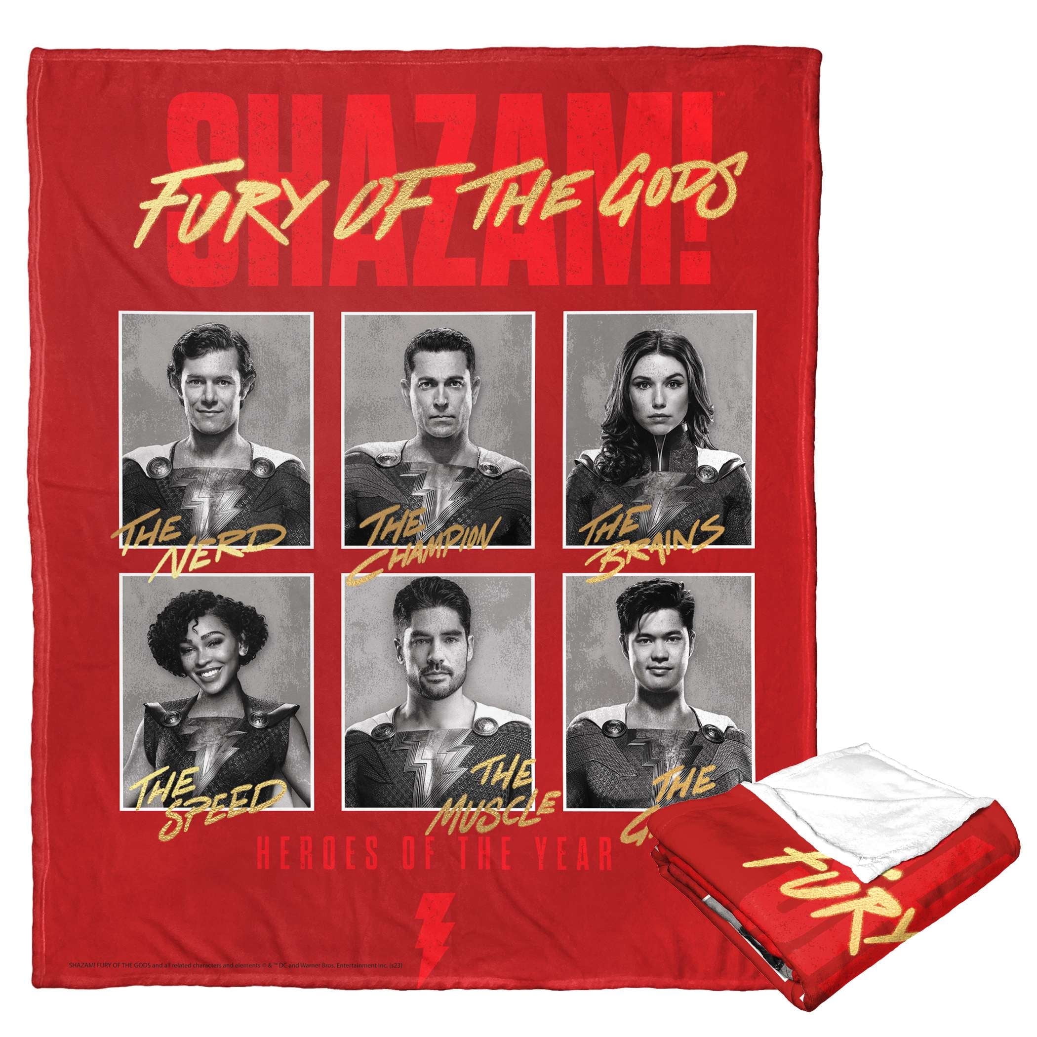 DC Shazam Heros Of The Year Kids Silk Touch Throw Blanket - Walmart.com