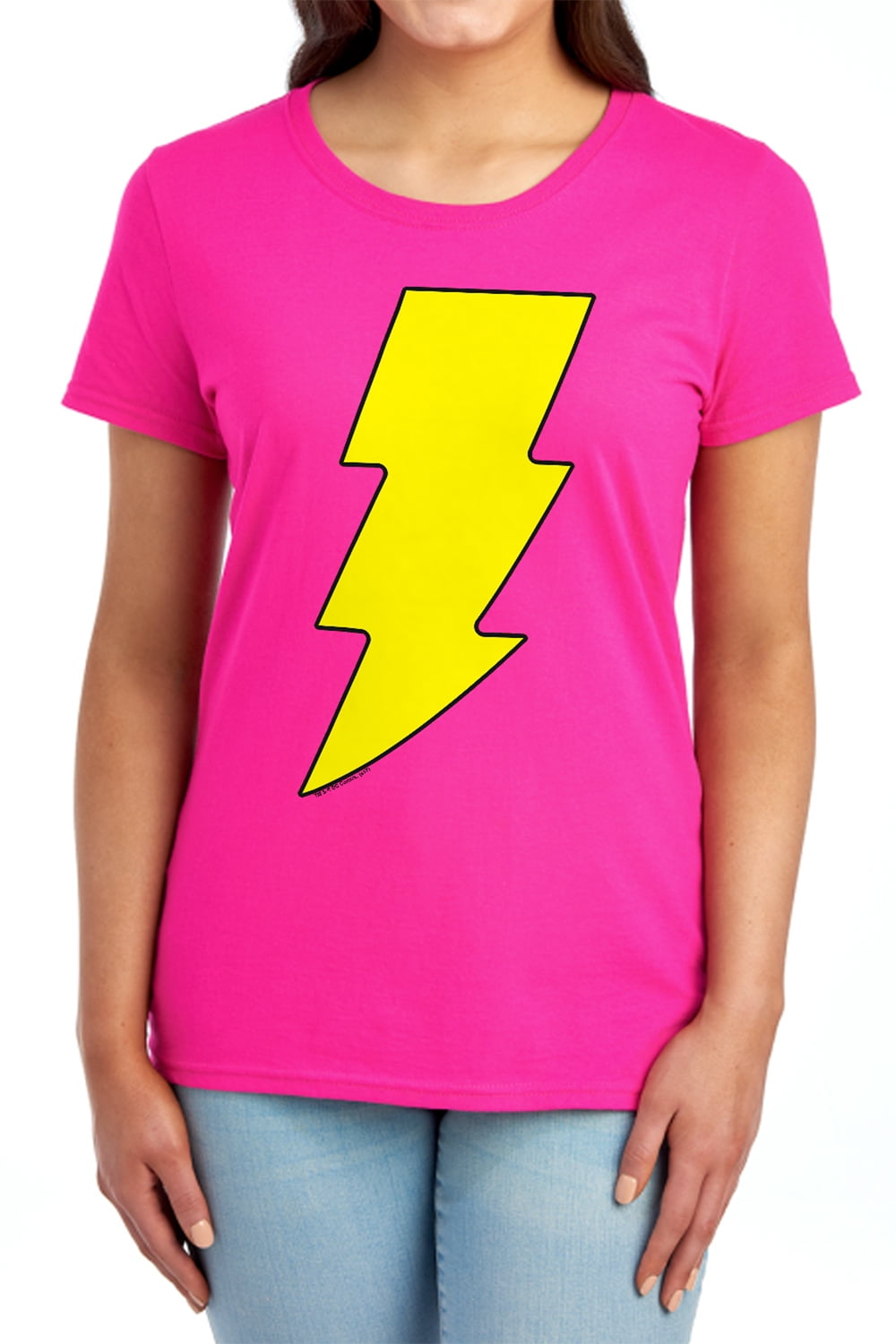 DC Shazam Logo Women's T Shirt, Hot Pink, Large - Walmart.com