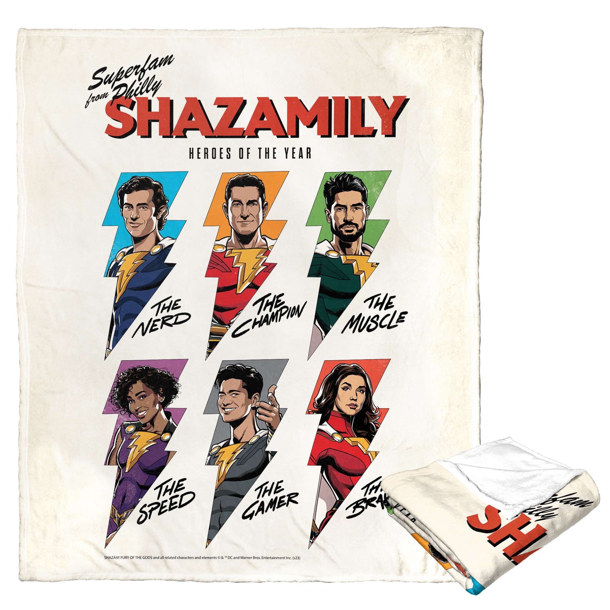 DC Shazam Shazamily Kids Silk Touch Throw Blanket - Walmart.com