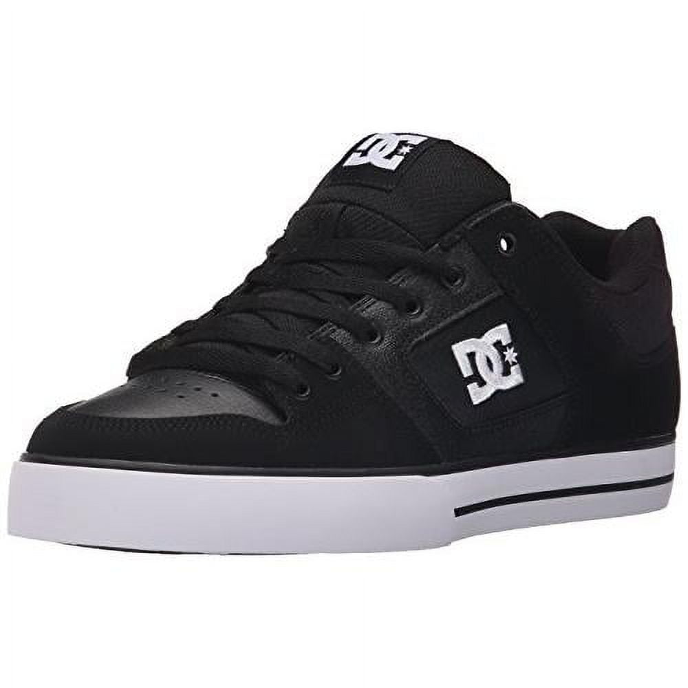 DC Shoes Men's Pure Shoes Black/Black/White - 300660-BLW - Walmart.com