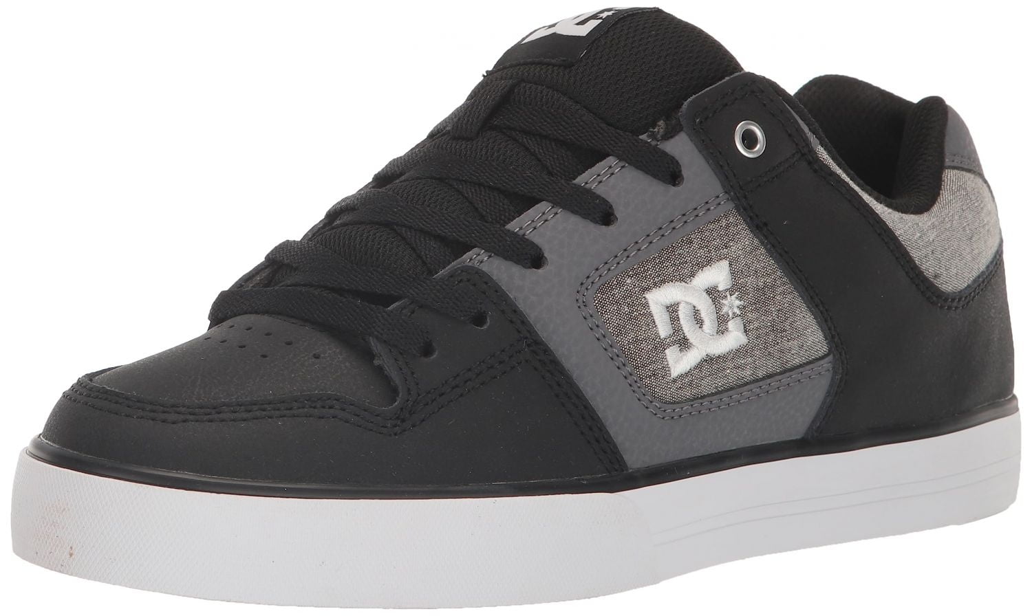DC Shoes Mens Pure Shoes Black/White/Armor - 300660-KWA BLACK/WHITE ...