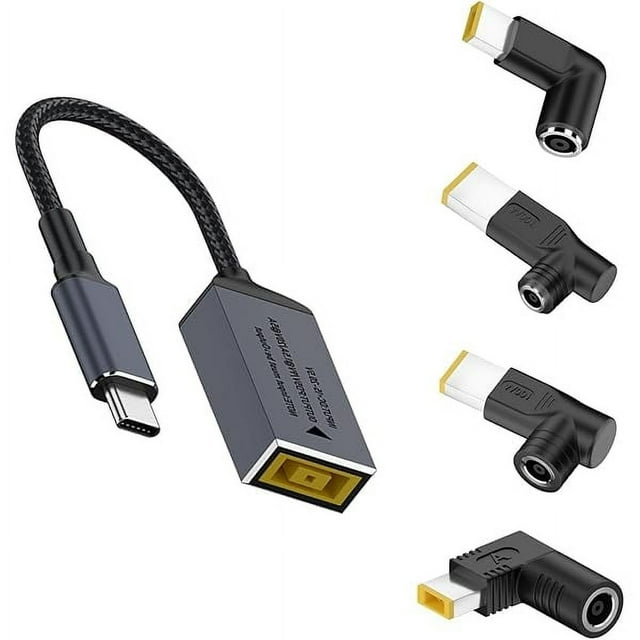 DC Slim Tip Female Input to USB C PD Male Power Charging Cable,for ...