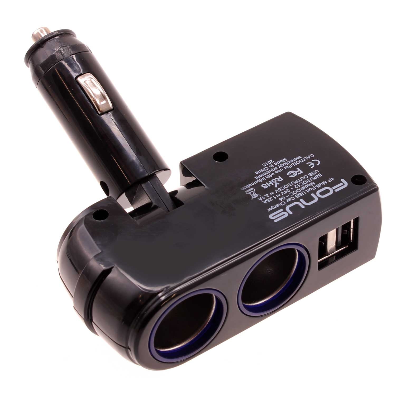 DC Socket Car Charger Splitter for Google Pixel 8a/6a/6 Pro - 2-Port ...