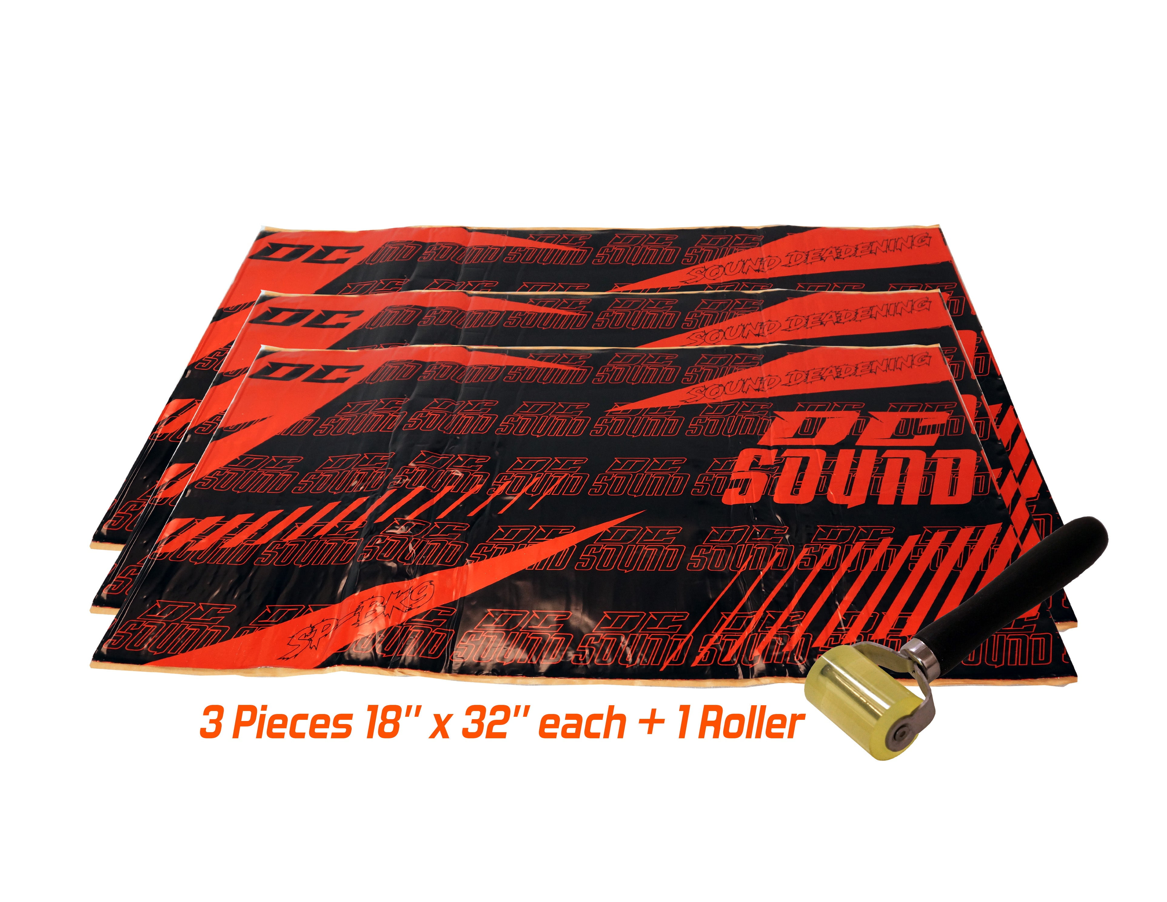 DC Sound SP-BK3 3 Sheets 18" x 32" Sound Deadening Noise Insulation ...