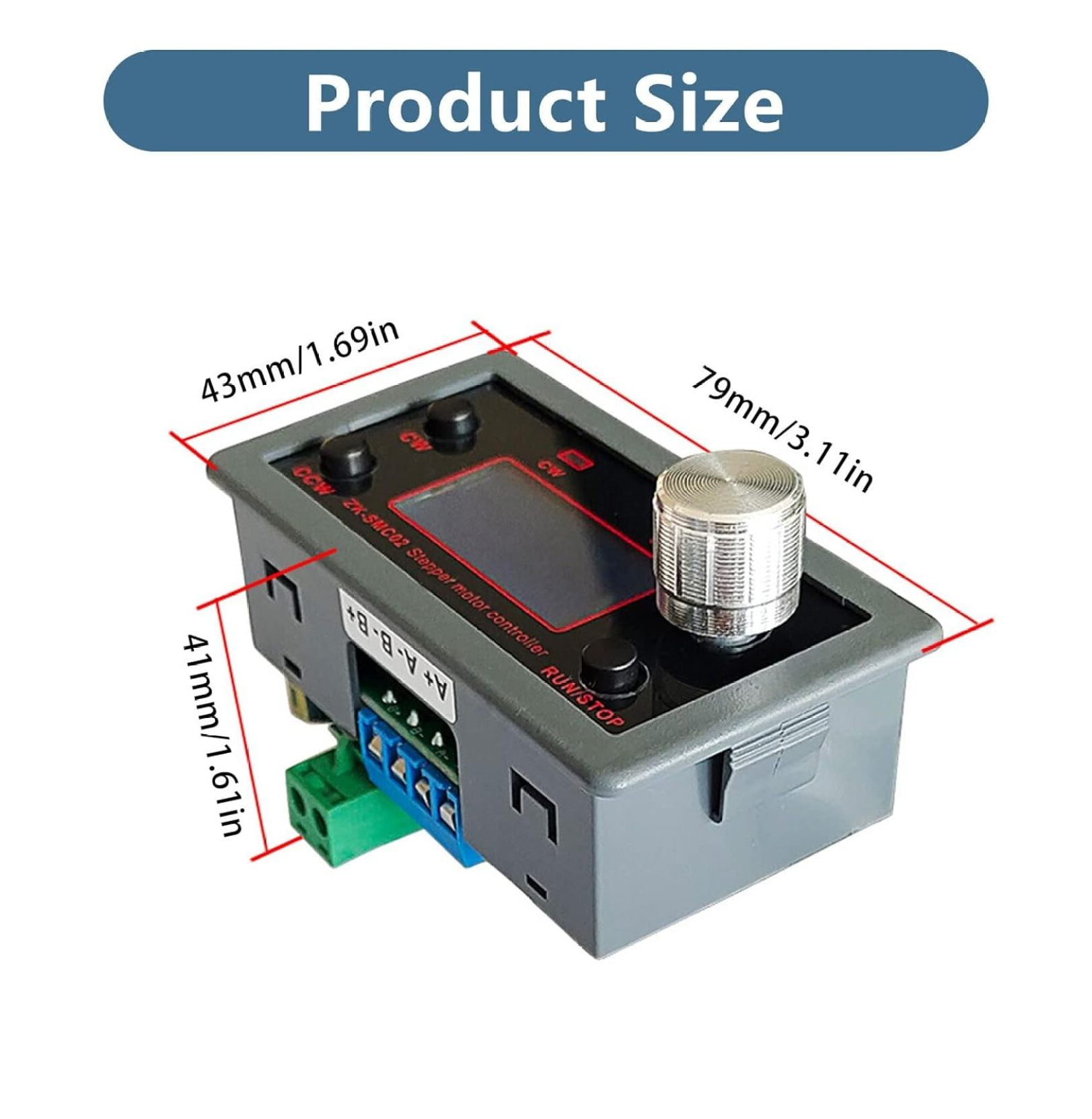 DC Stepper Motor Driver with Controller Integrated Board DC 5~30V 4A Forward/Reverse Pulse Speed ...