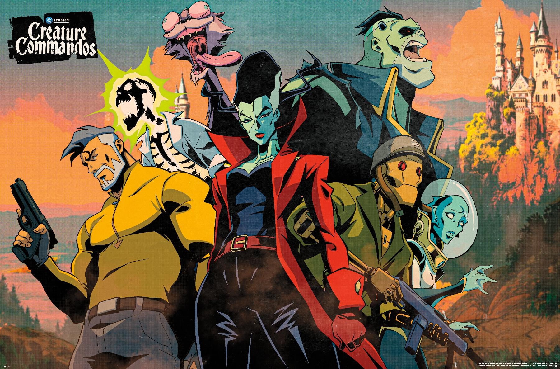 DC Studios Creature Commandos - Key Art Wall Poster, 14.725" x 22.375 ...