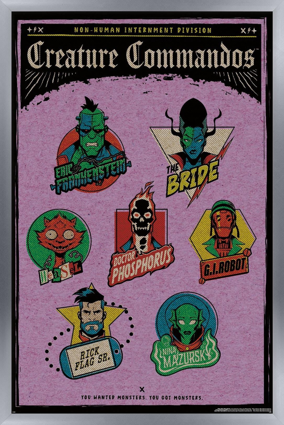 DC Studios Creature Commandos - You Wanted Monsters Wall Poster, 22.375 ...