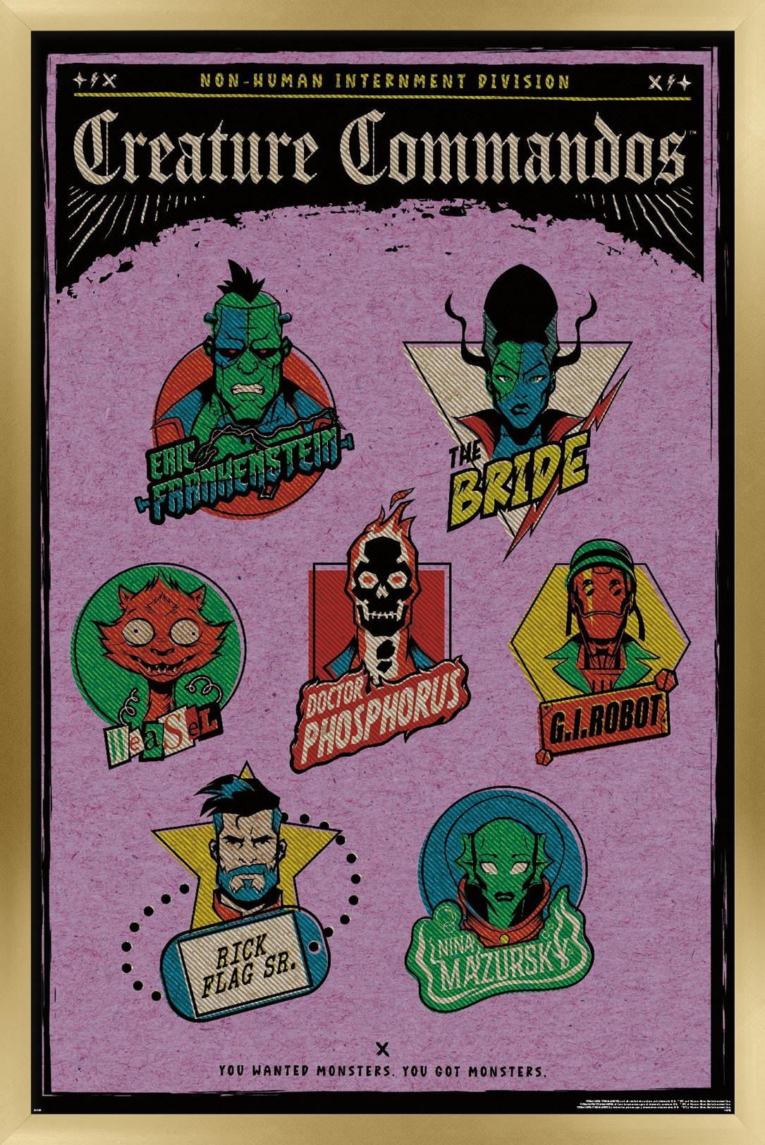 DC Studios Creature Commandos - You Wanted Monsters Wall Poster, 22.375 ...
