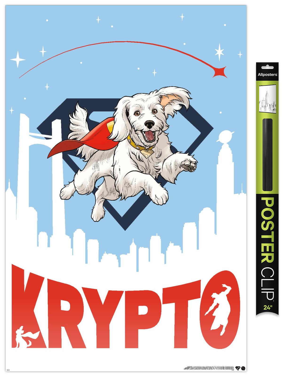 DC Studios Superman (2025) - Illustrated Krypto Wall Poster, 22.375" x ...