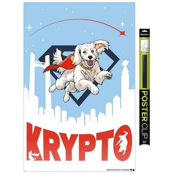 DC Studios Superman (2025) - Illustrated Krypto Wall Poster, 22.375" x 34" - Walmart.com