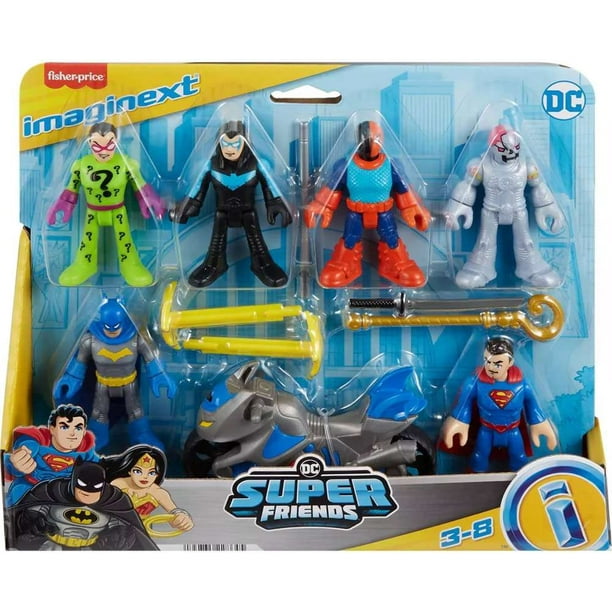 DC Super Friends Imaginext Brainiac, The Riddler, Deathstroke, Batman ...
