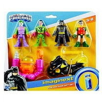 Imaginext DC Super Friends Deluxe Figure Pack with Batman, Superman ...
