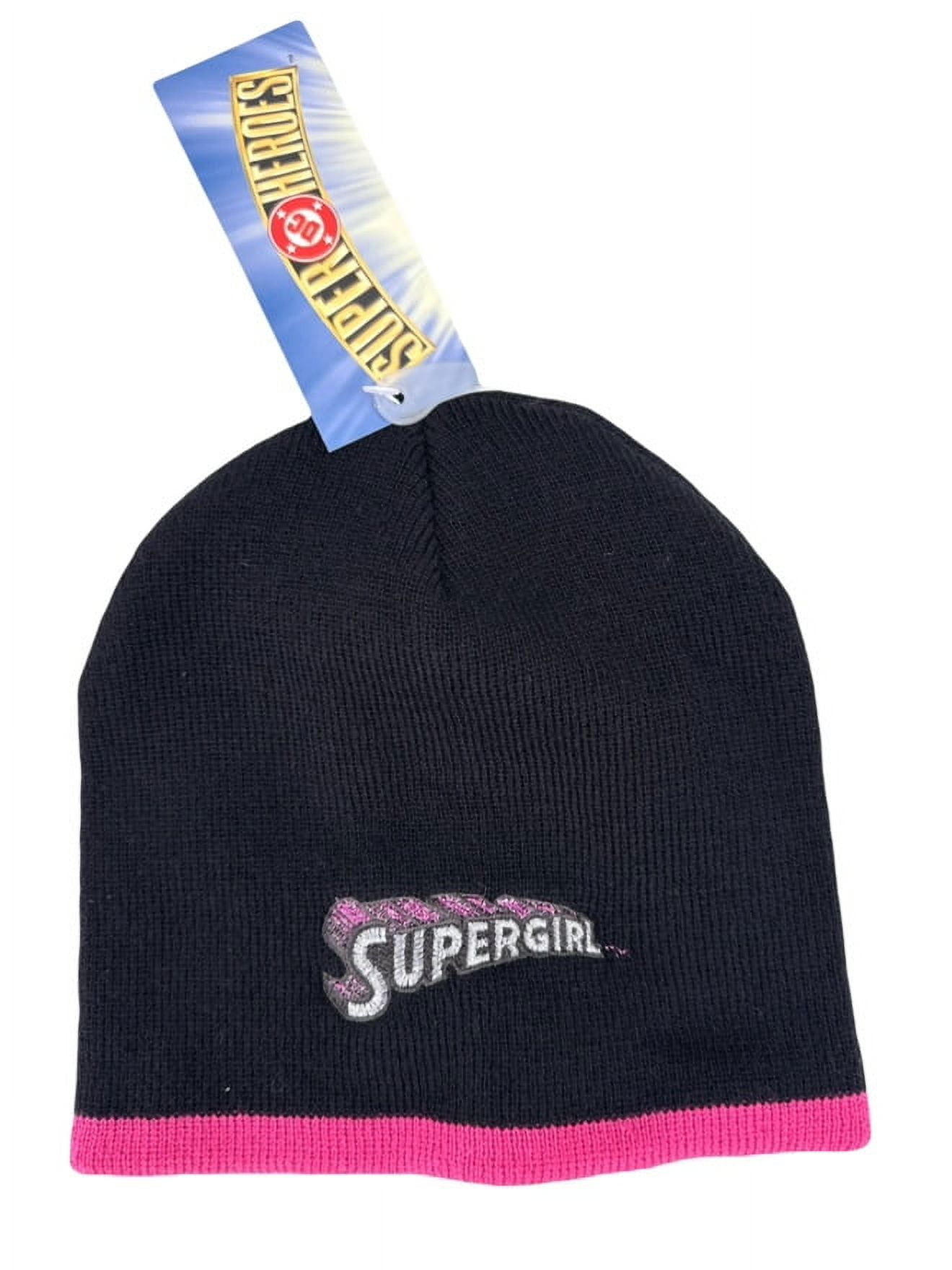 DC Super Heroes Supergirl Beanie Winter Hat - Walmart.com